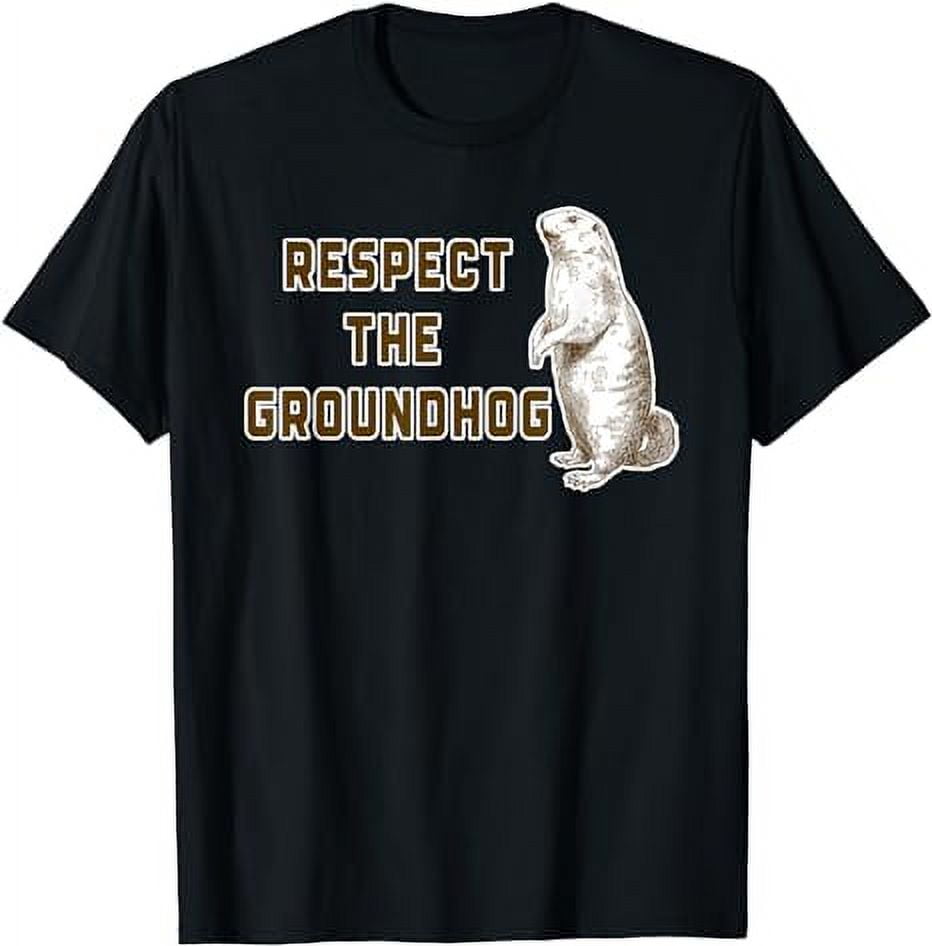 Groundhog Funny Woodchuck Image Ground Hog Day T-Shirt - Walmart.com