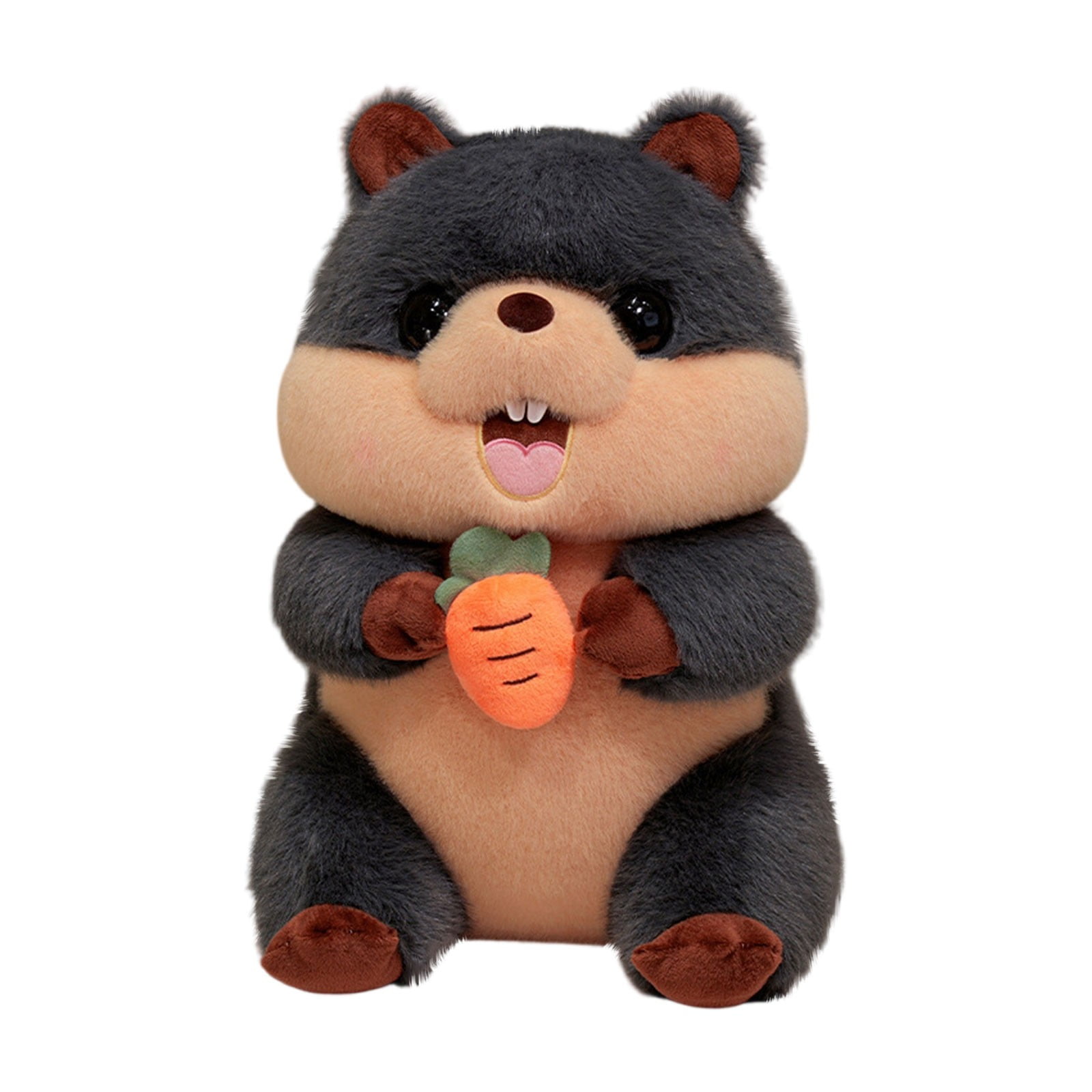 Groundhog Plush Toy Holding Carrot, 11-Inch Soft Stuffed Animal Doll ...