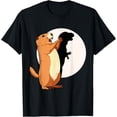 Groundhog Shadow Dinosaur Funny Puppet Happy Groundhog Day T-Shirt ...