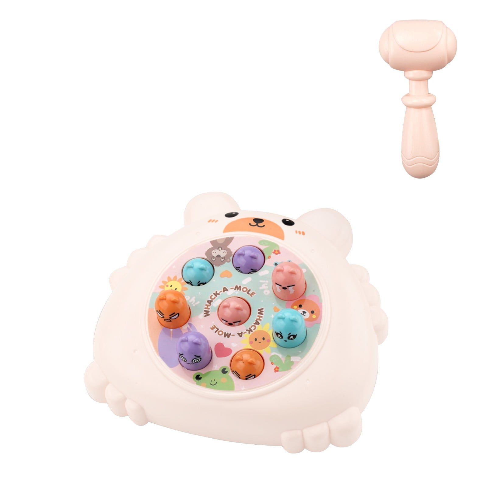 Groundhog Whack-A-Mole Toy with 2 Hammers for Kids Age 2+ Early ...