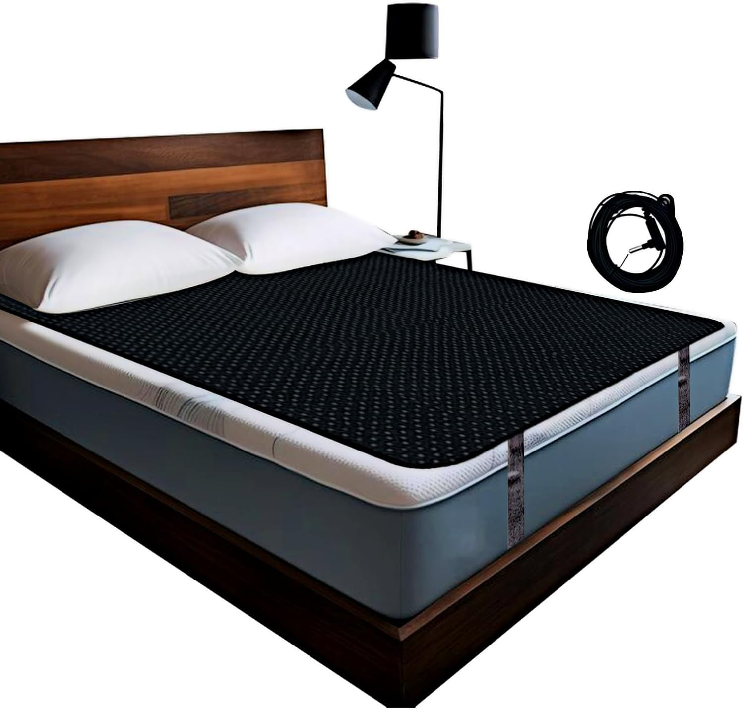 Grounding Bed Mat, Grounding Mat for Bed Earth Mat Improve Sleep ...