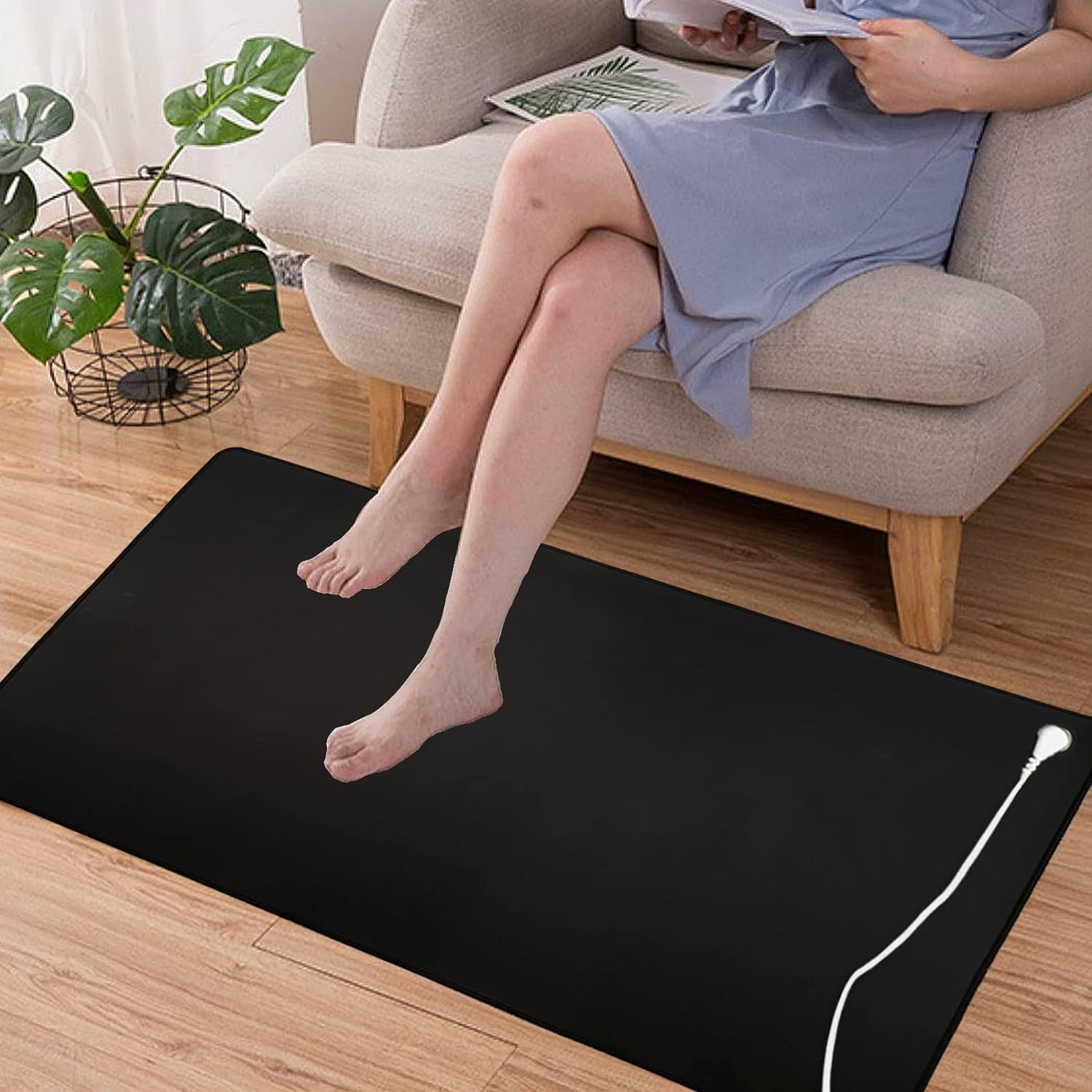 Healthy Grounding Pad for Improved Sleep with Grounding Wire, Size-35.5 ...