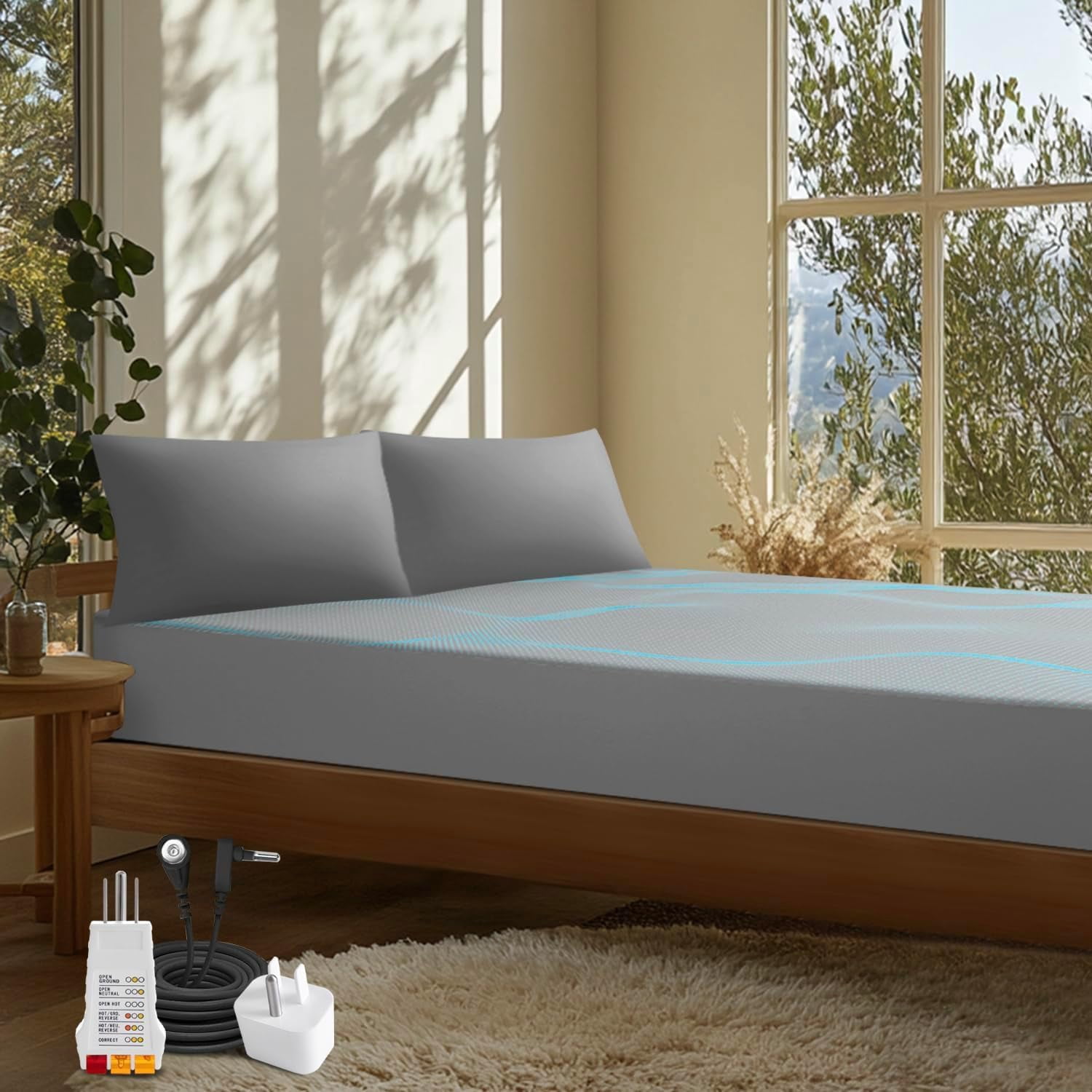 Grounding Sheets, 10% Fiber & 50% Tencel & 40% , Grounded Fitted Sheet ...