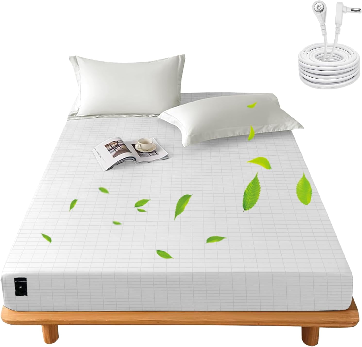 Grounding Sheets Full Size, Grounding Bed Sheets with Grounding Wire,10 ...