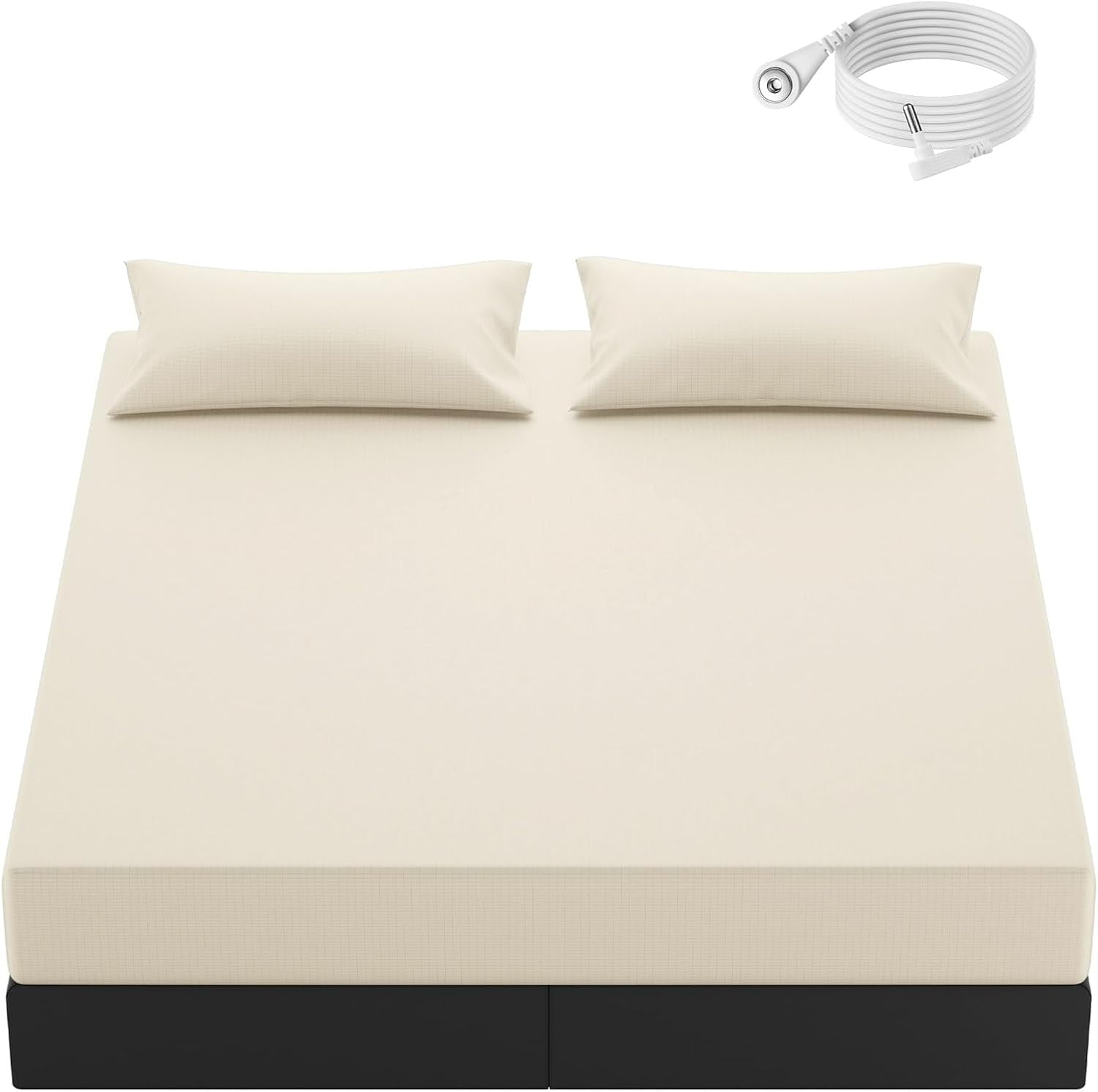 Grounding Sheets King Size, 10% Pure Silver Fiber + 90% Organic Cotton ...