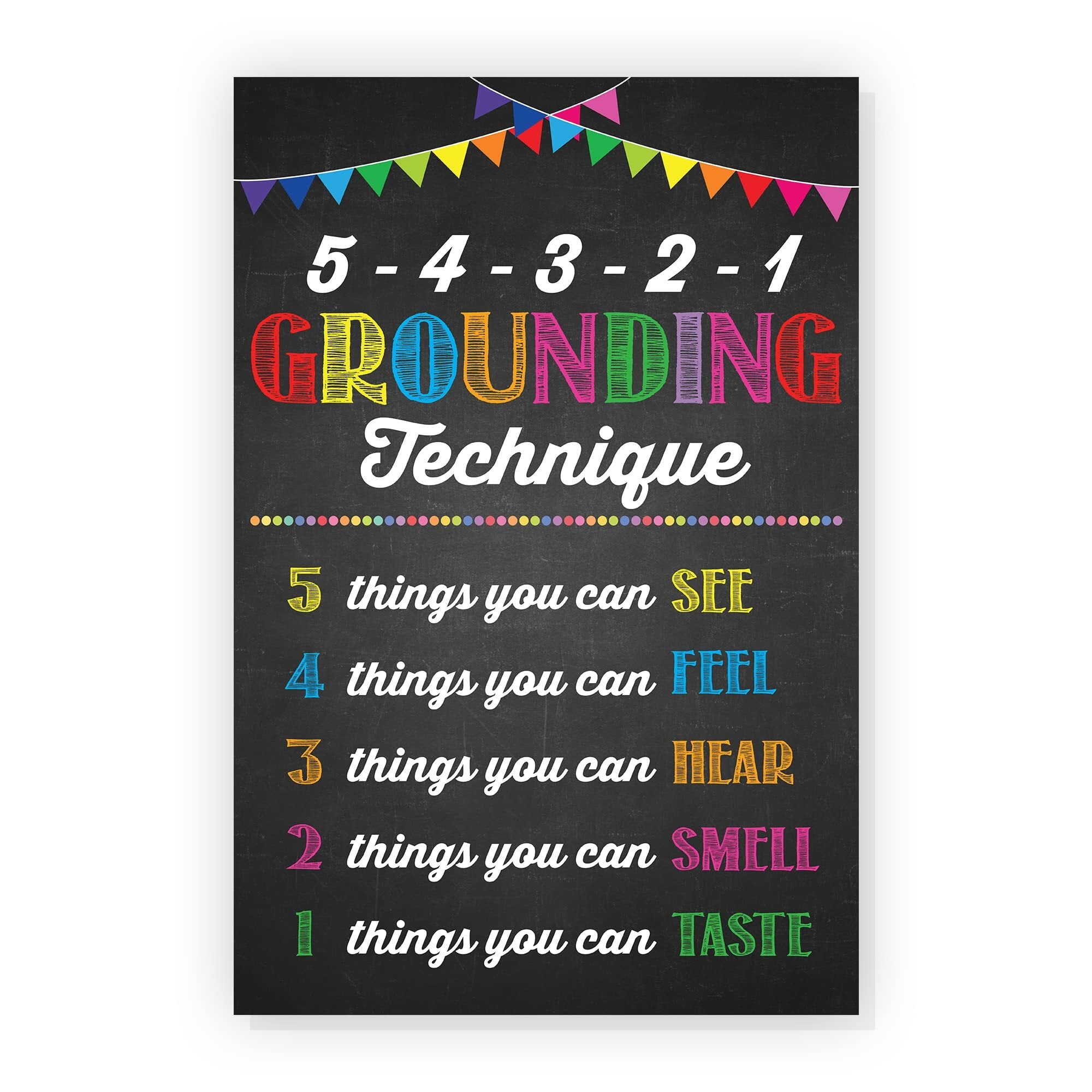 Grounding Technique Poster Mental Health Posters For Classroom School ...