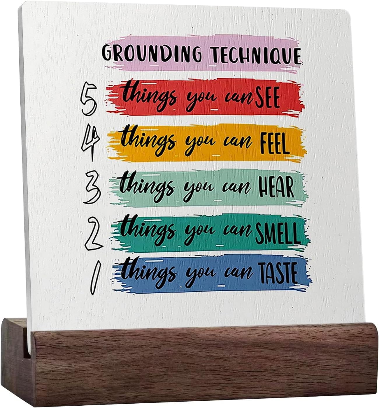 Grounding Techniques For Anxiety Breathing Mental Health Desk Decor ...