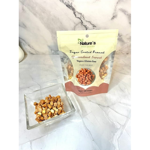Groundnut Sweet (Sugar Coated Peanut) 4oz. Sweet Peanut Caramelized ...
