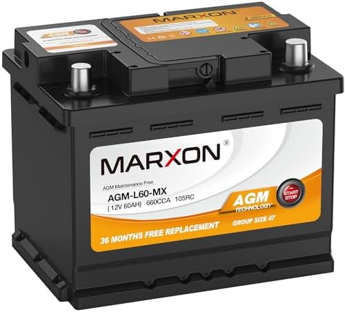 Group 47 H5 L2 Start and Stop Car Battery 12v 60AH 660CCA AGM BCI47 ...