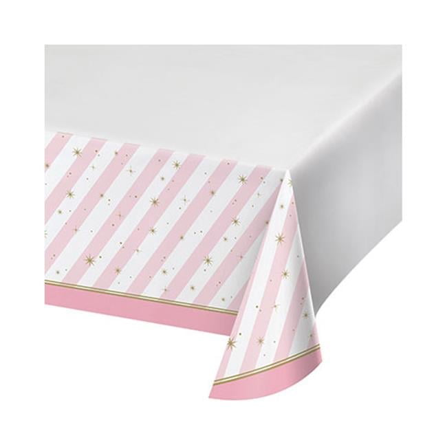 Group 54 x 102 in. Twinkle Toes Plastic Border Tablecover, Pack of 6 ...