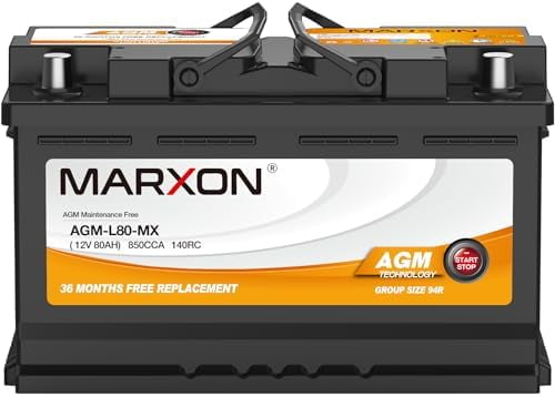 Group 94R Car Battery 12v 80AH 850CCA H7 AGM Batteries Maintenance Free ...