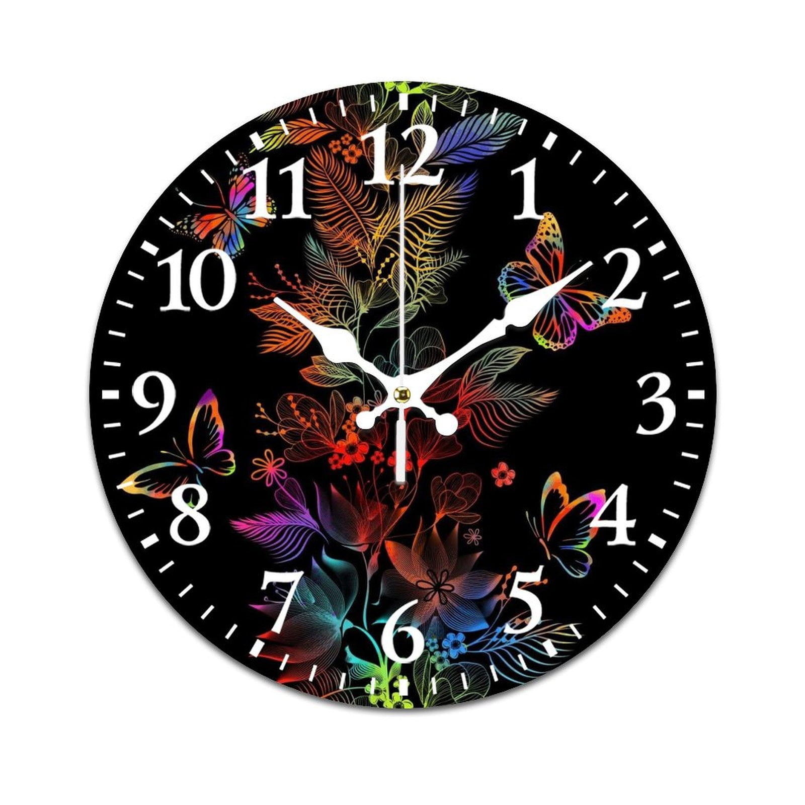 Group Butterflies Wall Clock Modern Design Clocks Wall Hanging Home ...