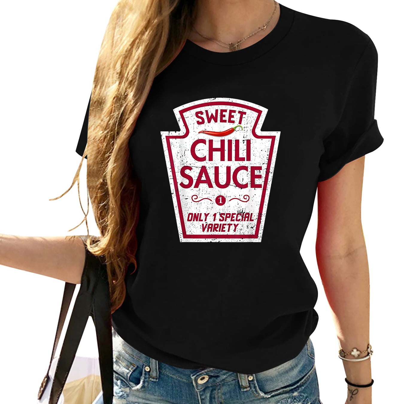 Group Condiments DIY Halloween Costume Funny Chili Womens Tops – Trendy ...