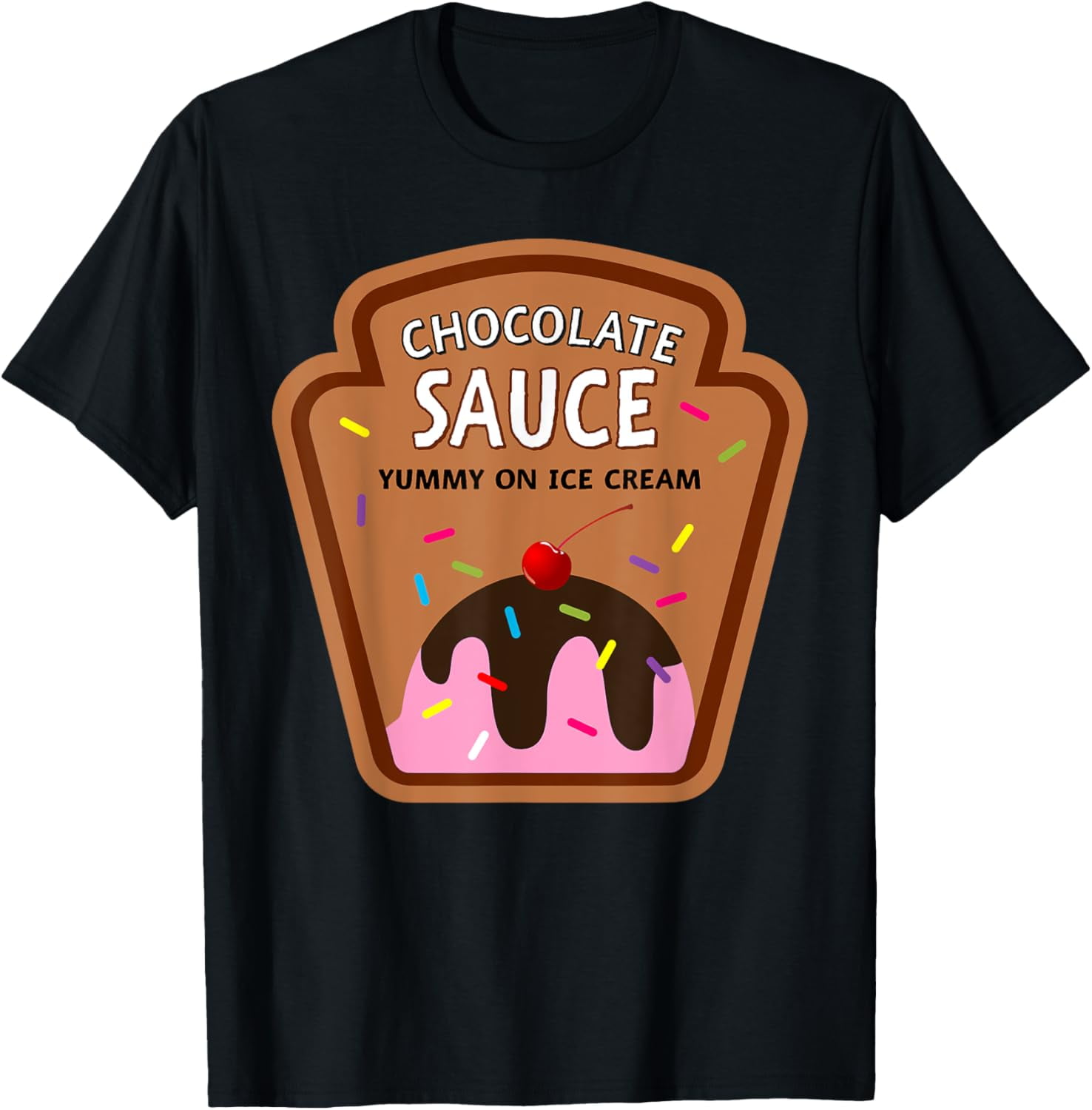 Group Condiments Funny DIY Halloween Costume Chocolate Sauce T-Shirt ...