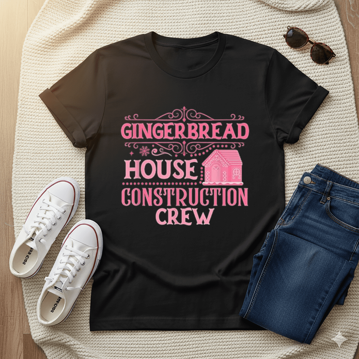 Group Gingerbread House Crew Christmas Cookie Baking Unisex Tee up to ...