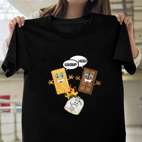 Group Hug Funny Smores Chocolate Marshmallow Camping H11699 Unisex T ...