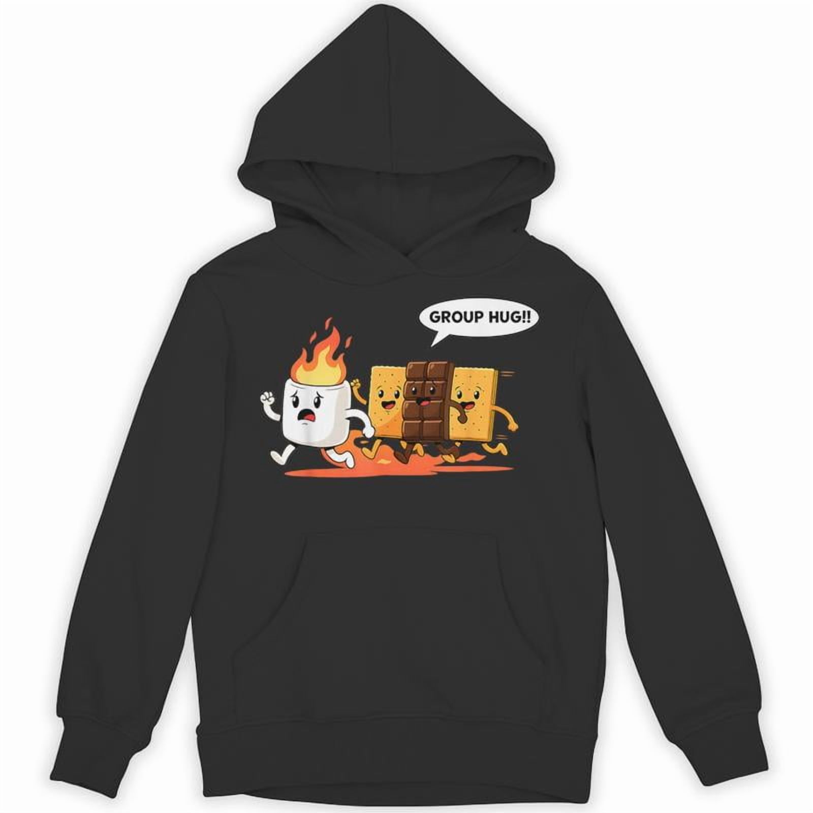 Group Hug Marshmallow Smores Funny Camping Outdoor Sarcastic Food Pun ...