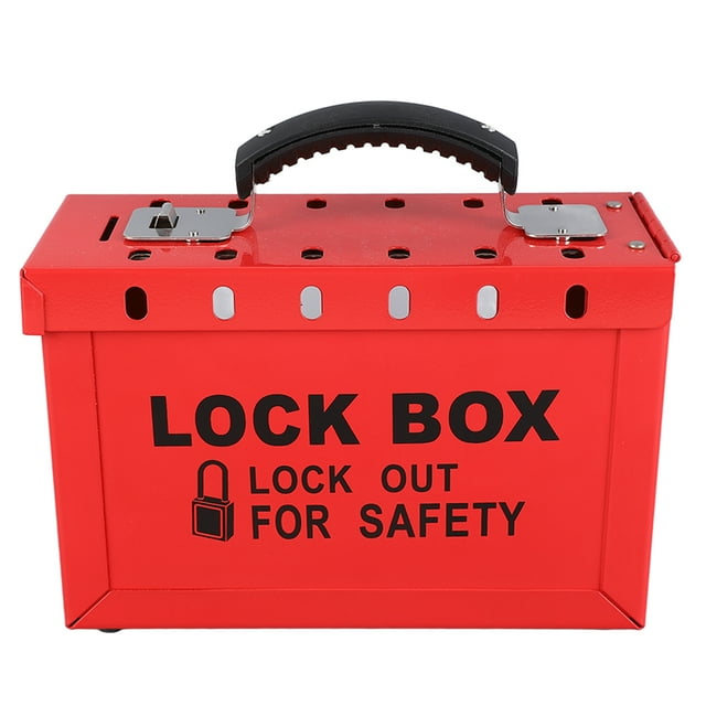 Group Lock Box Portable Transparent Window Safety Lockout Tagout Box ...