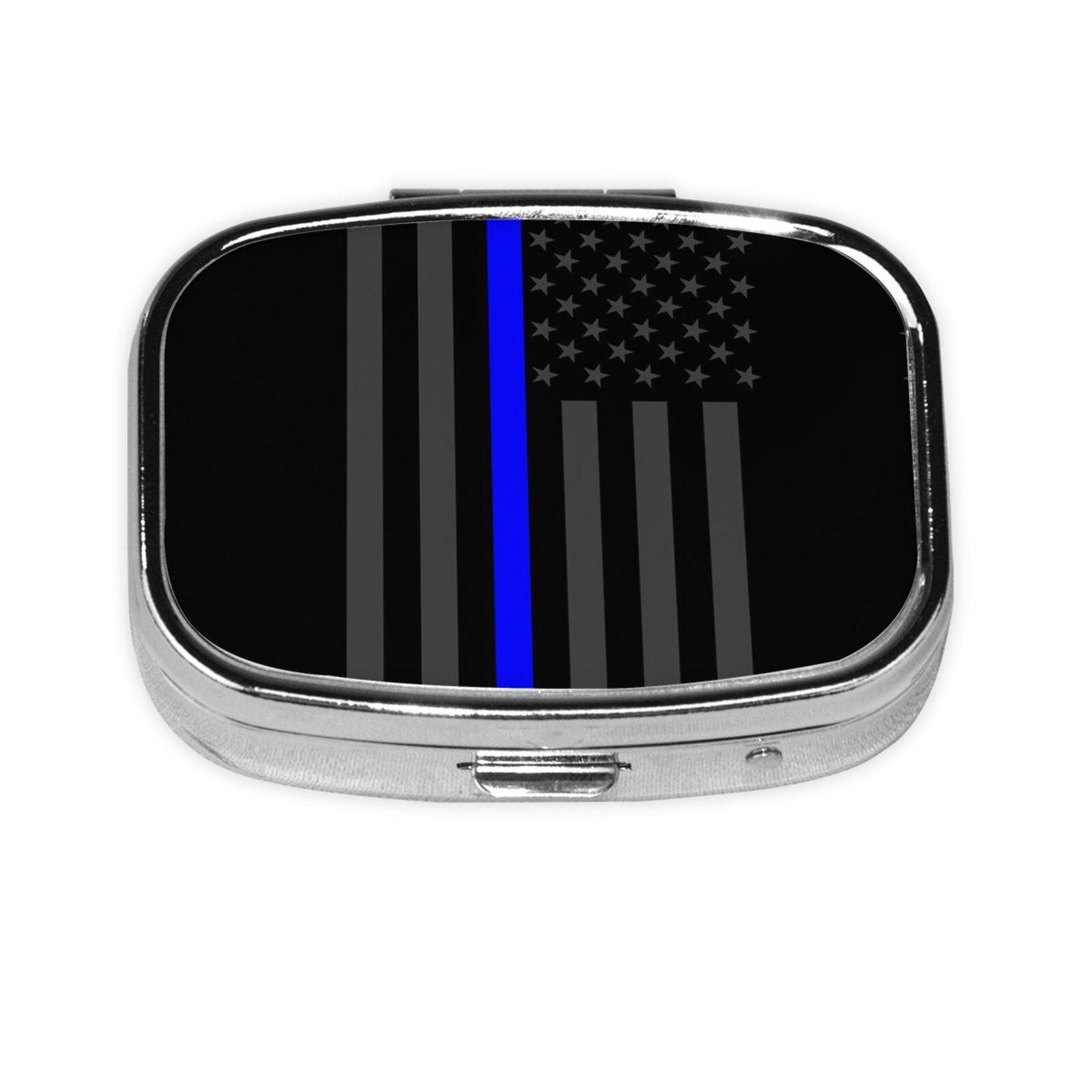 Group Of Thin Blue Line Flag Small Pill Case For Pockets & Purses 2 ...