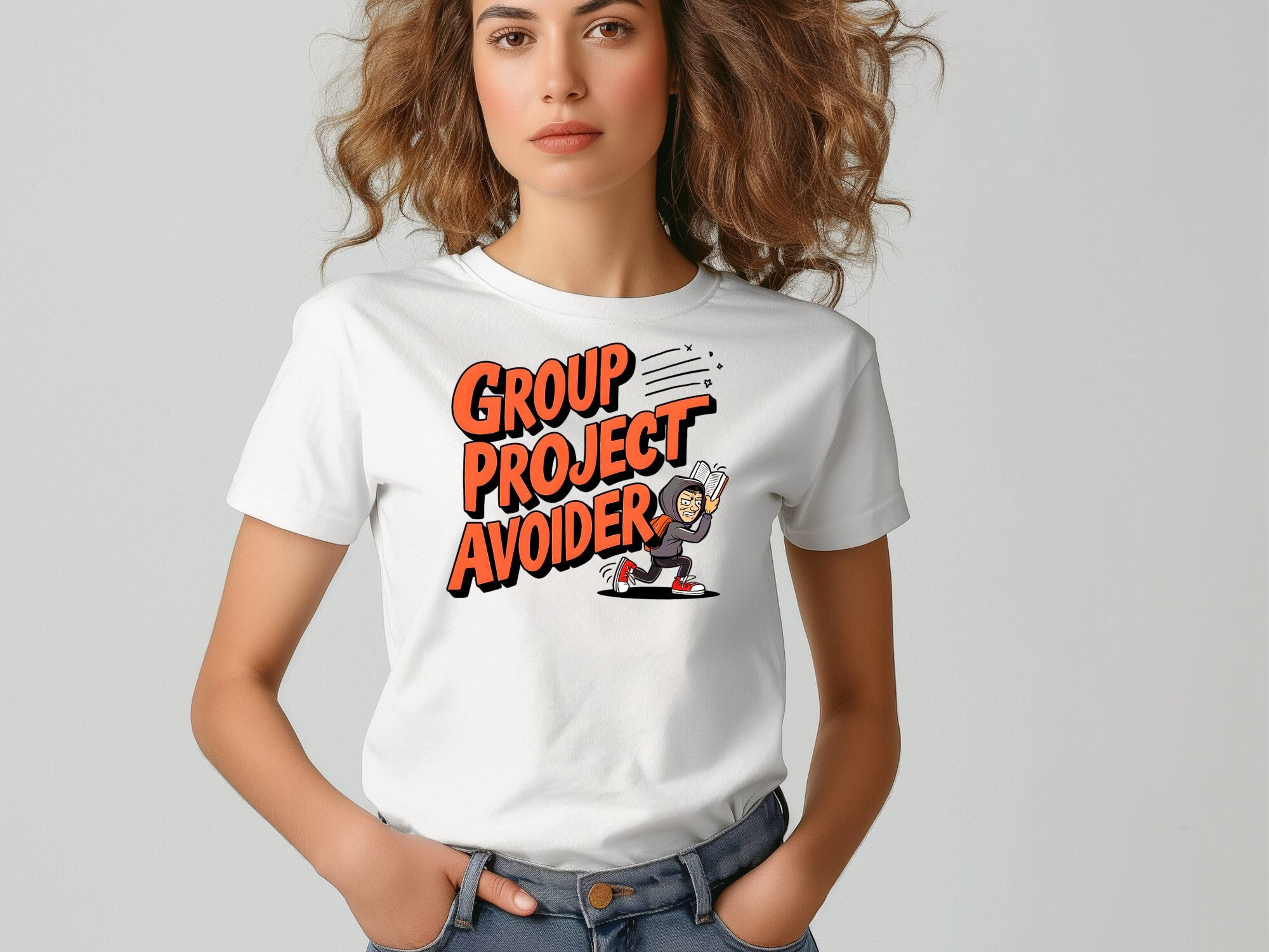 Group Project Avoider T-Shirt, Funny Graduation Gift, School Shirt ...