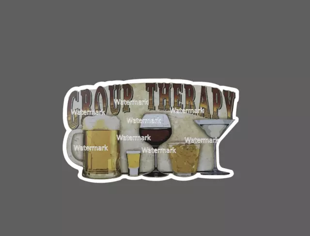Group Therapy Sticker Drinking Waterproof Sticker Phone Decal Water ...