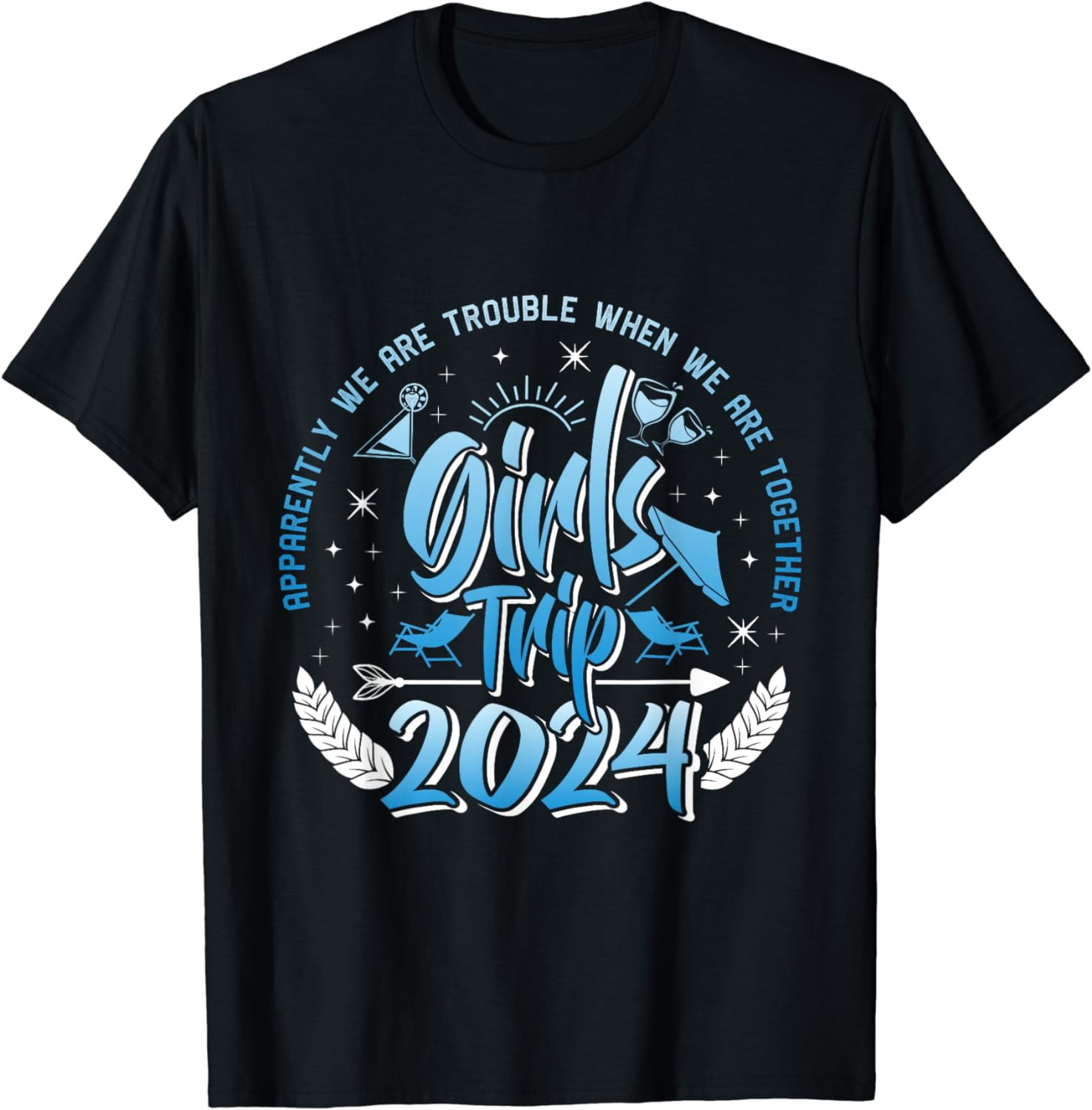 Group Vacationer GIRLS TRIP 2024 Beach Week Women Cotton T-Shirt ...