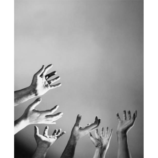 Group of People with Their Hand Raised Poster Print - 18 x 24 in ...