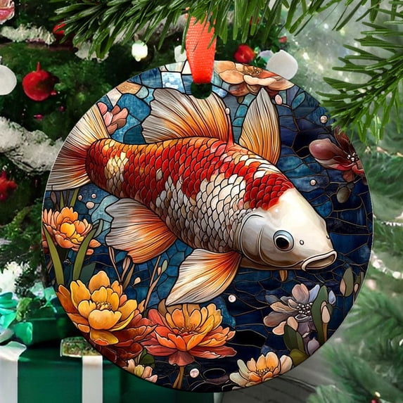 Grouper Fish 12 Ceramic/Acrylic Christmas Ornament, Gentle Mom Thank ...