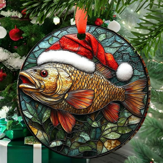 Grouper Fish 2 Ceramic/Acrylic Christmas Ornament, Gentle Mom Thank-You ...