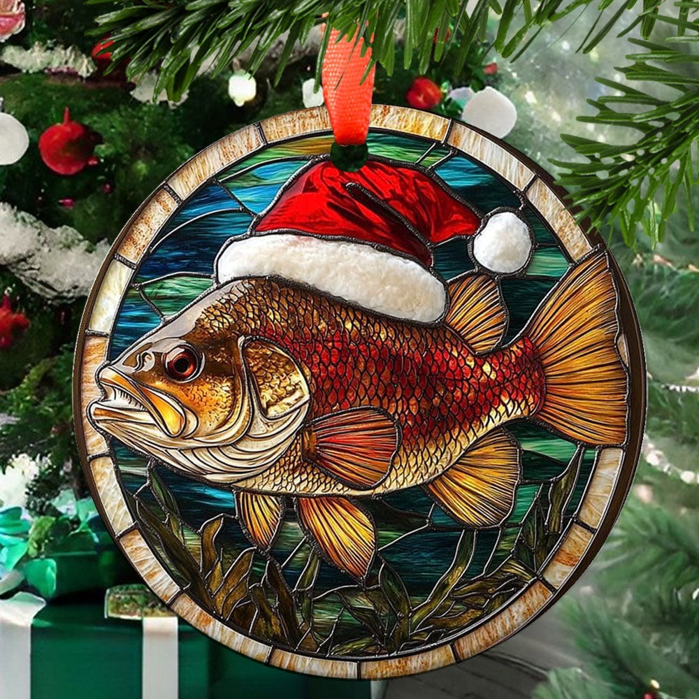 Grouper Fish 3 Ceramic/Acrylic Christmas Ornament, Sweet Love ...