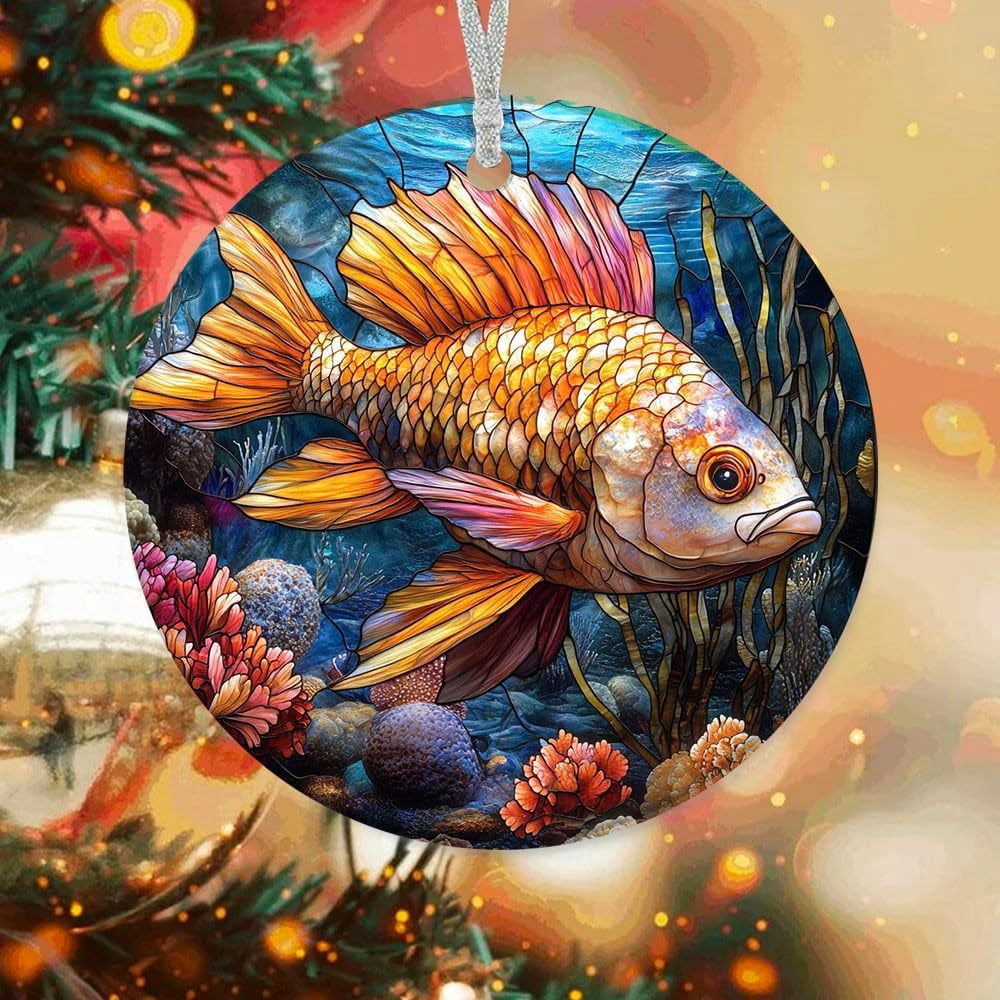 Grouper Fish Custom Ornaments 2025, Grouper Fish Ornament, Grouper Fish ...