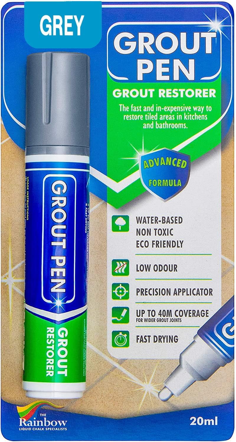 Grout Pen Grey Tile Paint Marker: Waterproof Grout Paint, Tile Grout ...