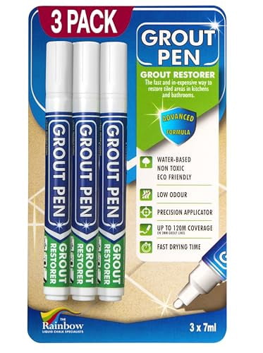 Grout Pen White Tile Grout Paint: Waterproof Grout Paint Pen, Whitener ...