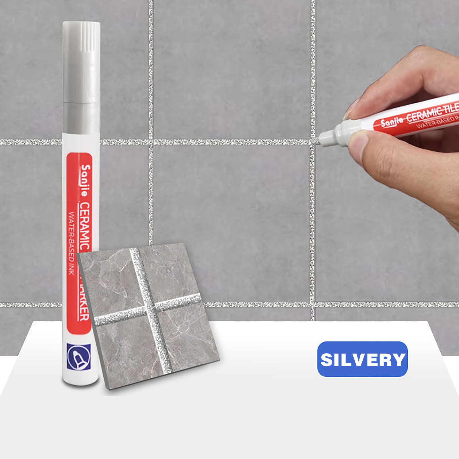 Grout Pen White Tile Paint Marker: Waterproof Grout Paint, Tile Grout ...