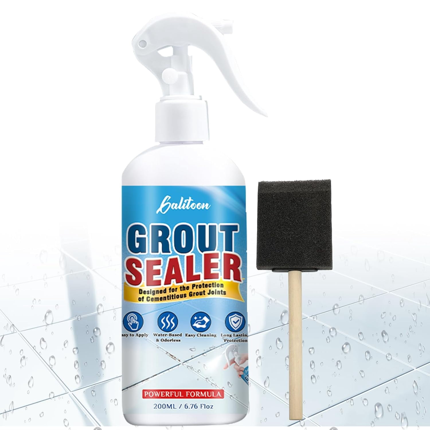 Grout Sealer, Waterproof Grout Sealant Spray, Tile Grout Sealer, Long ...