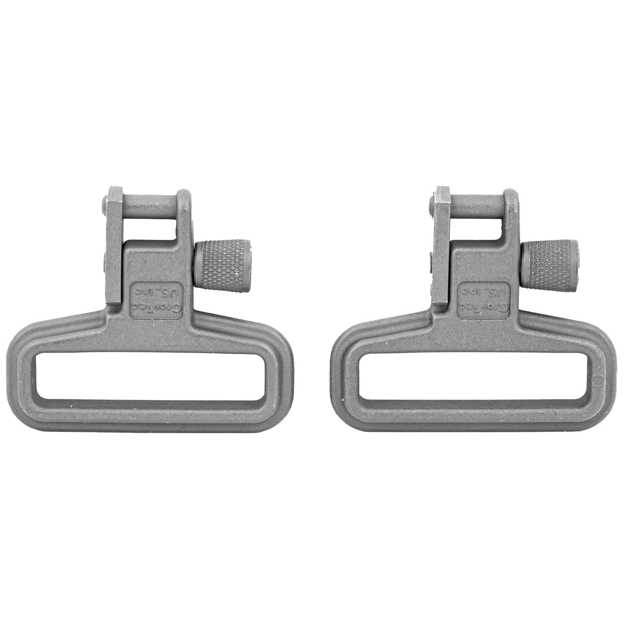 GrovTec Mil-Force Locking Sling Swivels 1-1/4" Steel Black (1 Pair ...