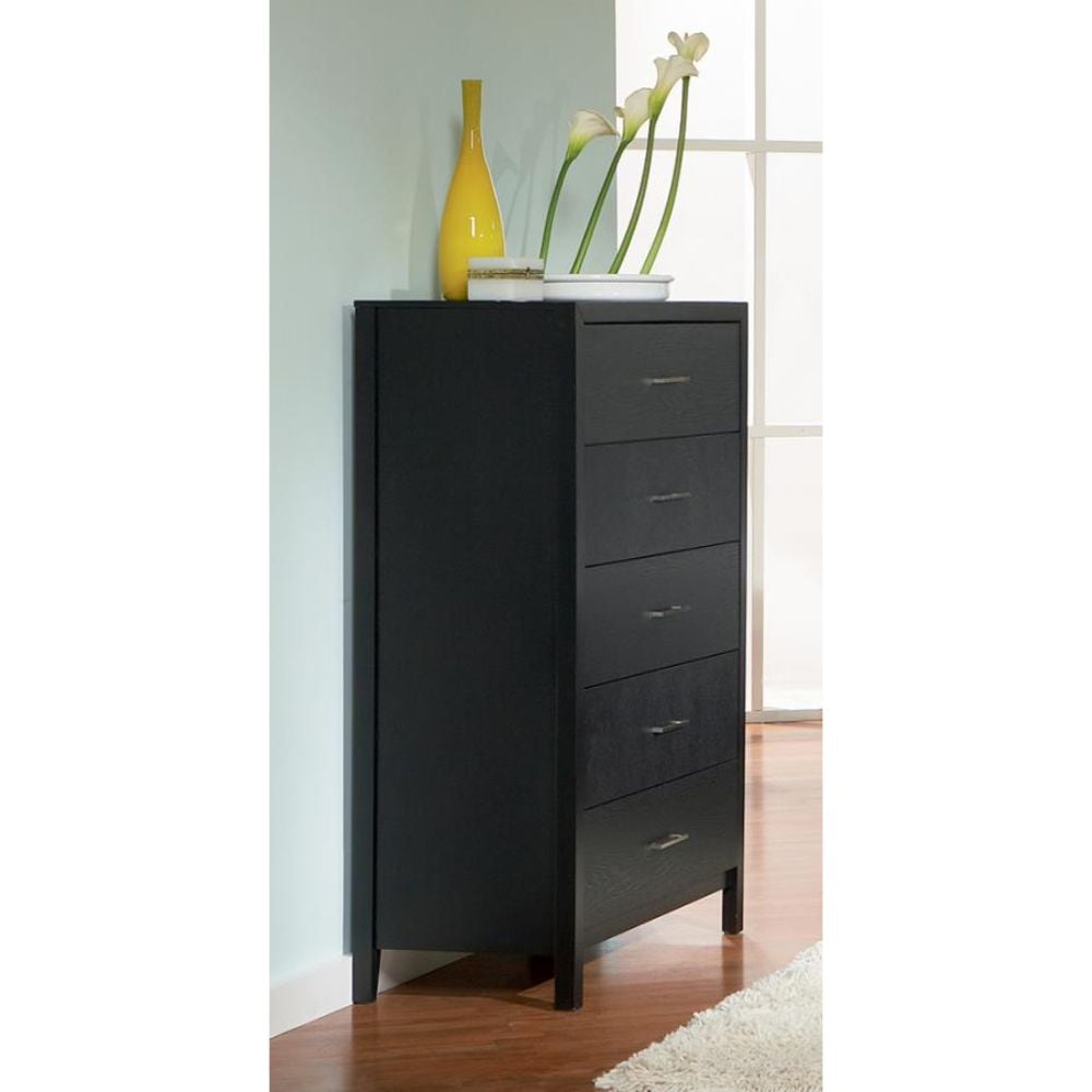 Grove 5-drawer Chest Black - Walmart.com