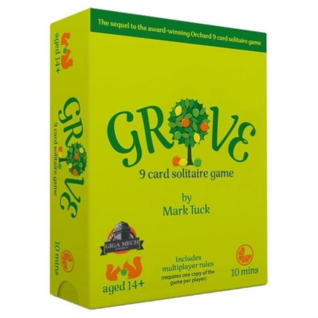 Grove: A Nine-Card Solitaire Board Game with Custom Rules - Walmart.com