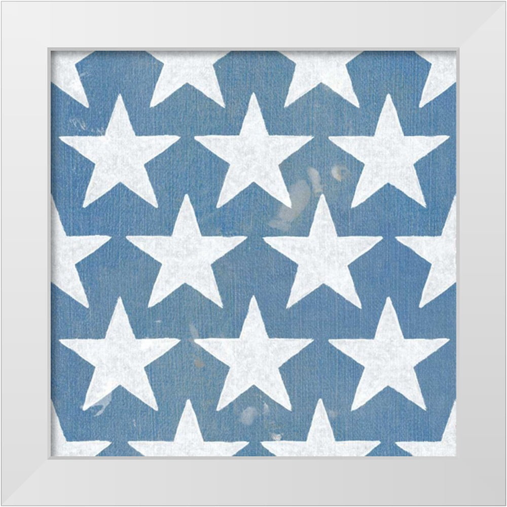 Grove, Beth 12x12 White Modern Wood Framed Museum Art Print Titled - Stars and Stripes Dark ...