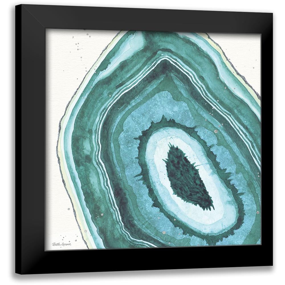 Grove, Beth 20x20 Black Modern Framed Museum Art Print Titled - Geode ...