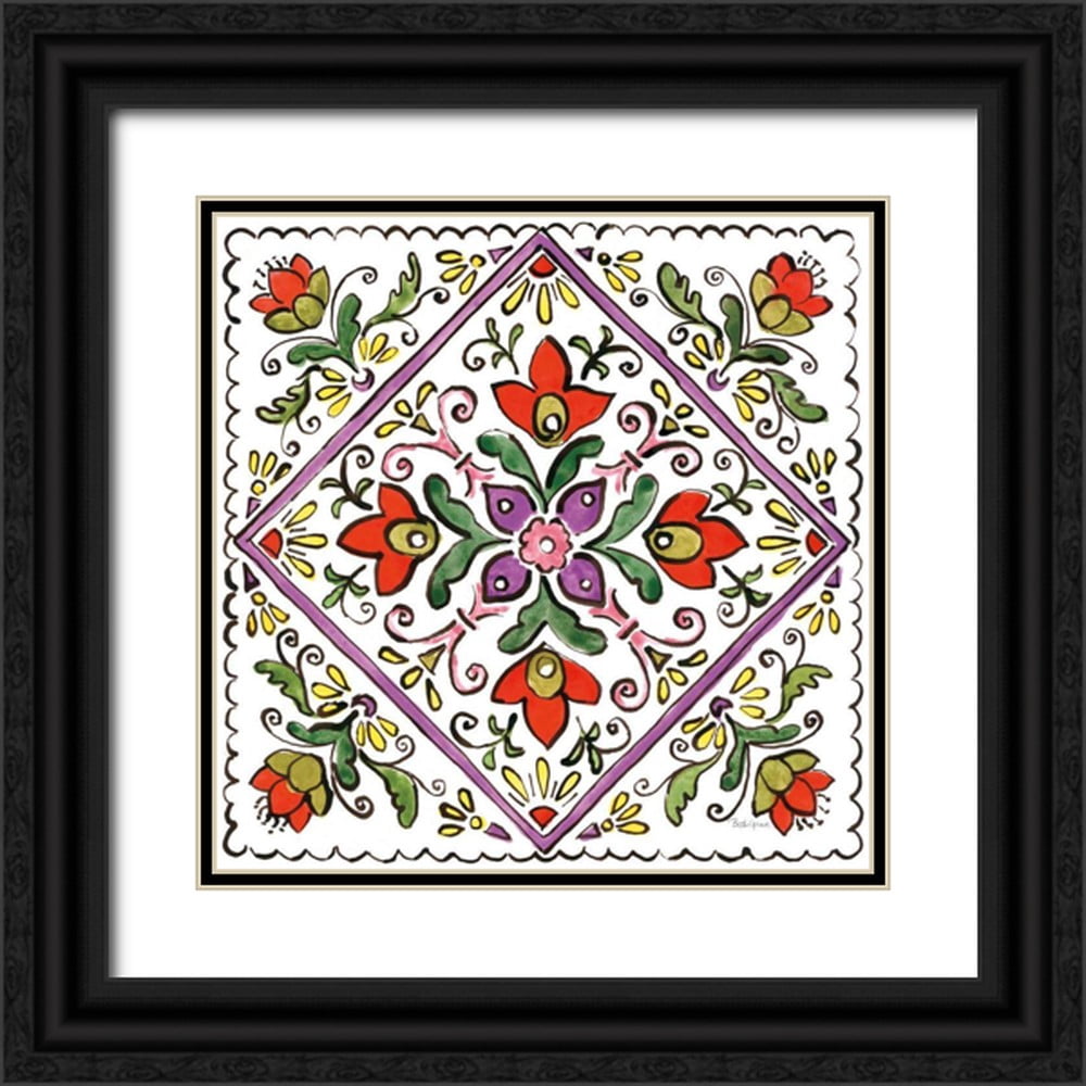 Grove, Beth 20x20 Black Ornate Wood Framed with Double Matting Museum ...