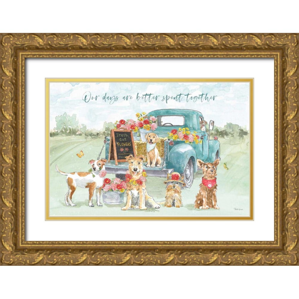 Grove, Beth 24x17 Gold Ornate Wood Framed with Double Matting Museum Art Print Titled - Furry ...