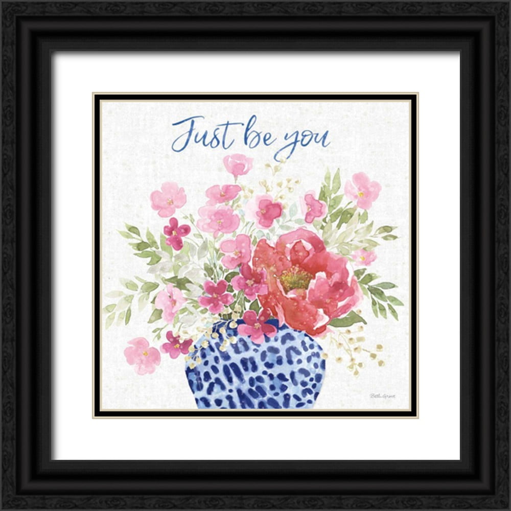 Grove, Beth 26x26 Black Ornate Wood Framed with Double Matting Museum ...