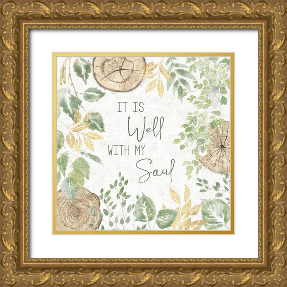 Grove, Beth 26x26 Gold Ornate Wood Framed with Double Matting Museum ...