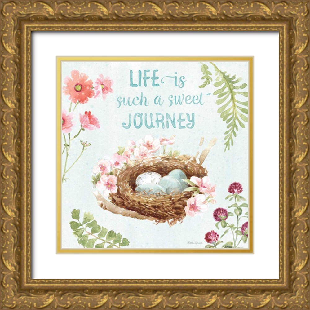 Grove, Beth 26x26 Gold Ornate Wood Framed with Double Matting Museum ...