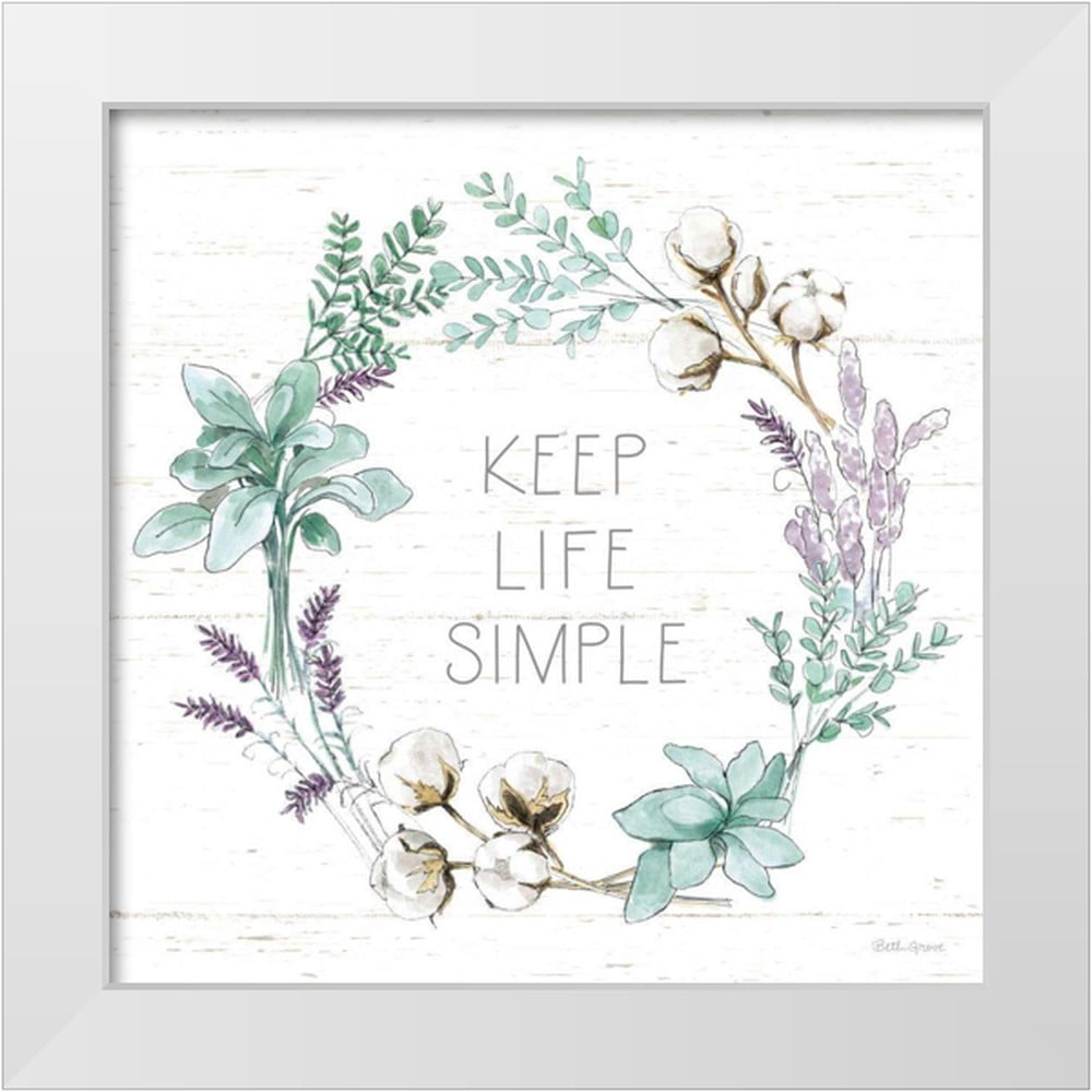 Grove, Beth 26x26 White Modern Wood Framed Museum Art Print Titled ...