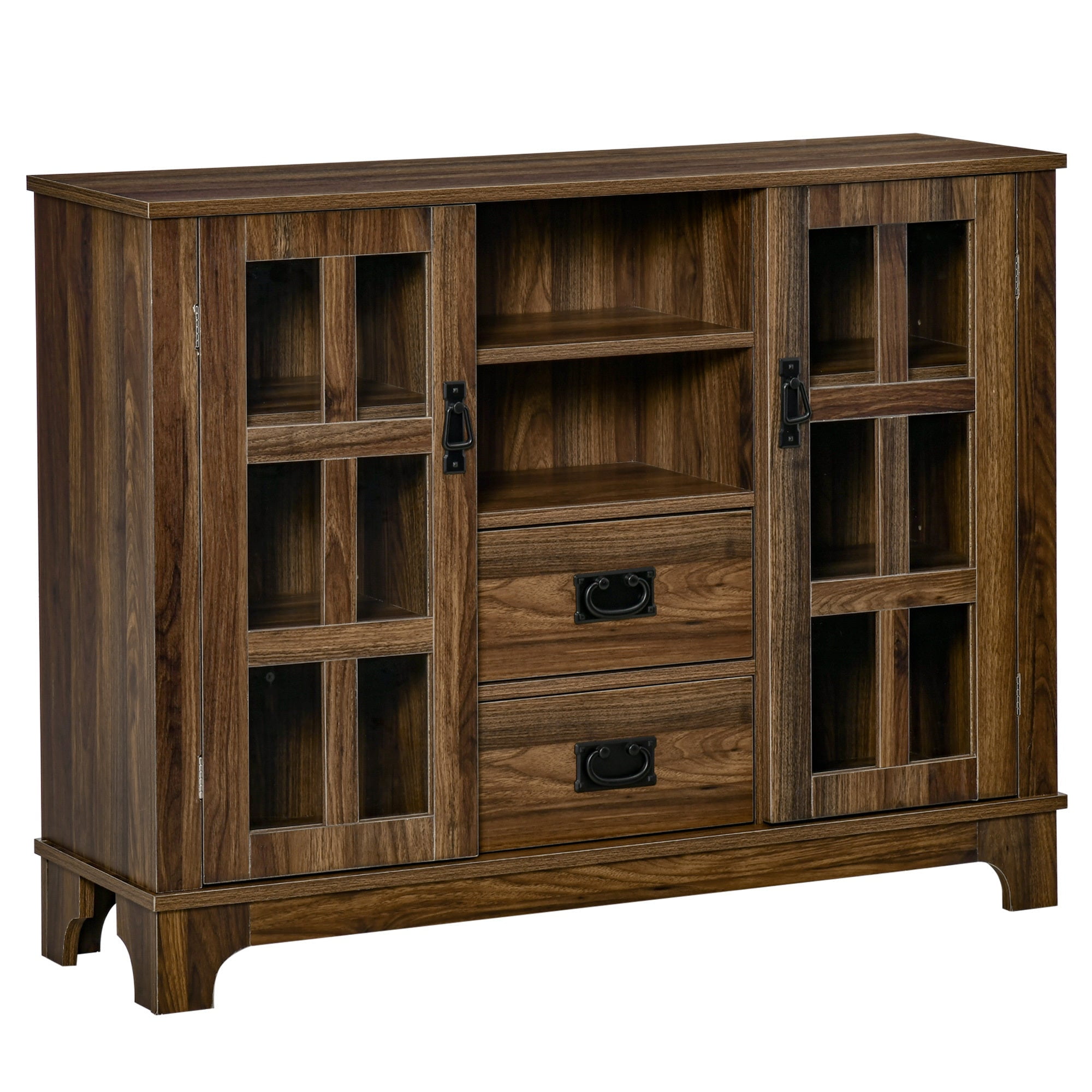 Grove Glass Door Sideboard Buffet - Walmart.com