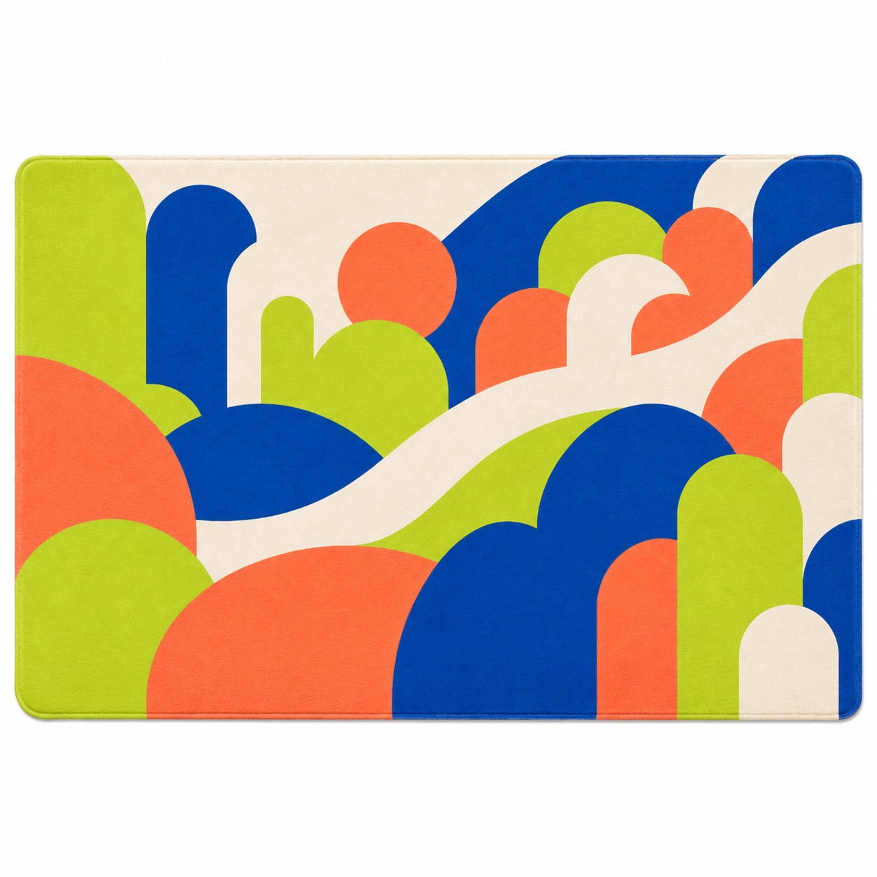 Grove Sculpted Curves Rectangle Rug for Guest Room Modern Style ...