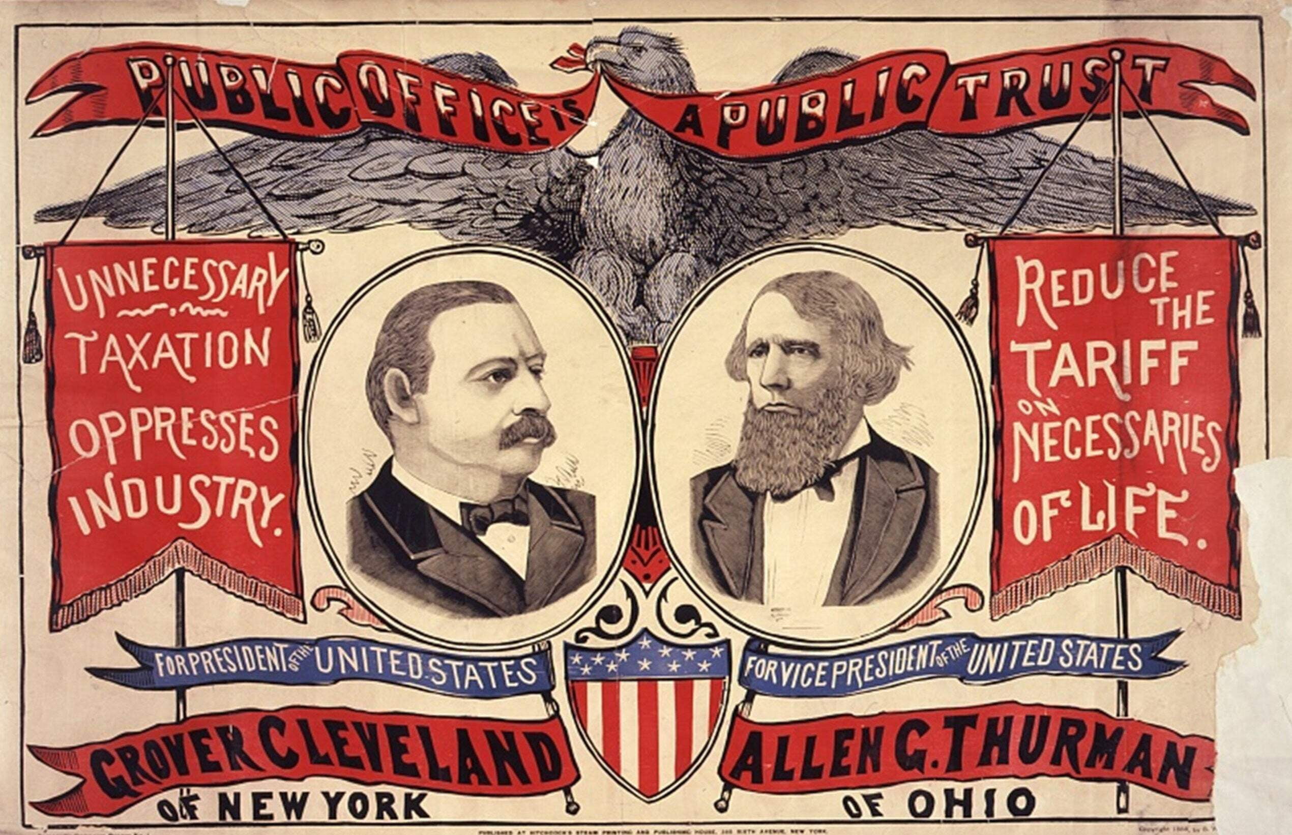 Grover Cleveland Thurman Ad Sign Glossy Poster Picture Photo Print ...