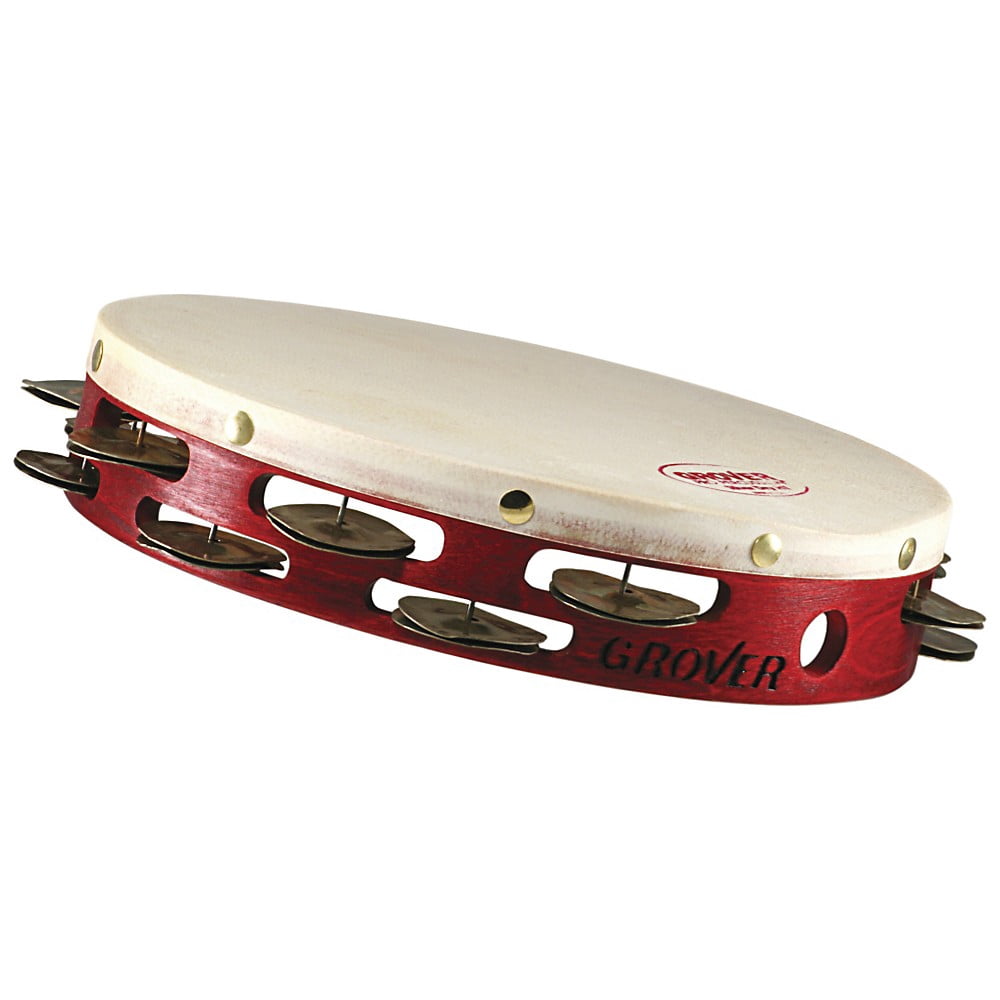 Grover Pro Projection-Plus Double-Row Heat Treated Silver Tambourine 10 ...